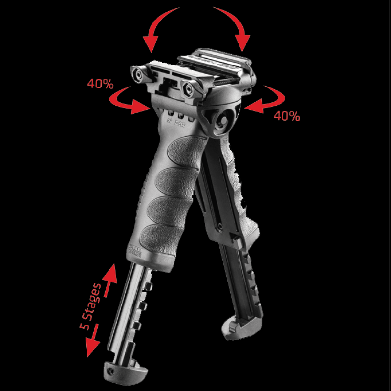 FAB Defense Tpod G2 Rotating Tactical Foregrip Bipod FAB Defense Tpod G2 Rotating Tactical Foregrip Bipod